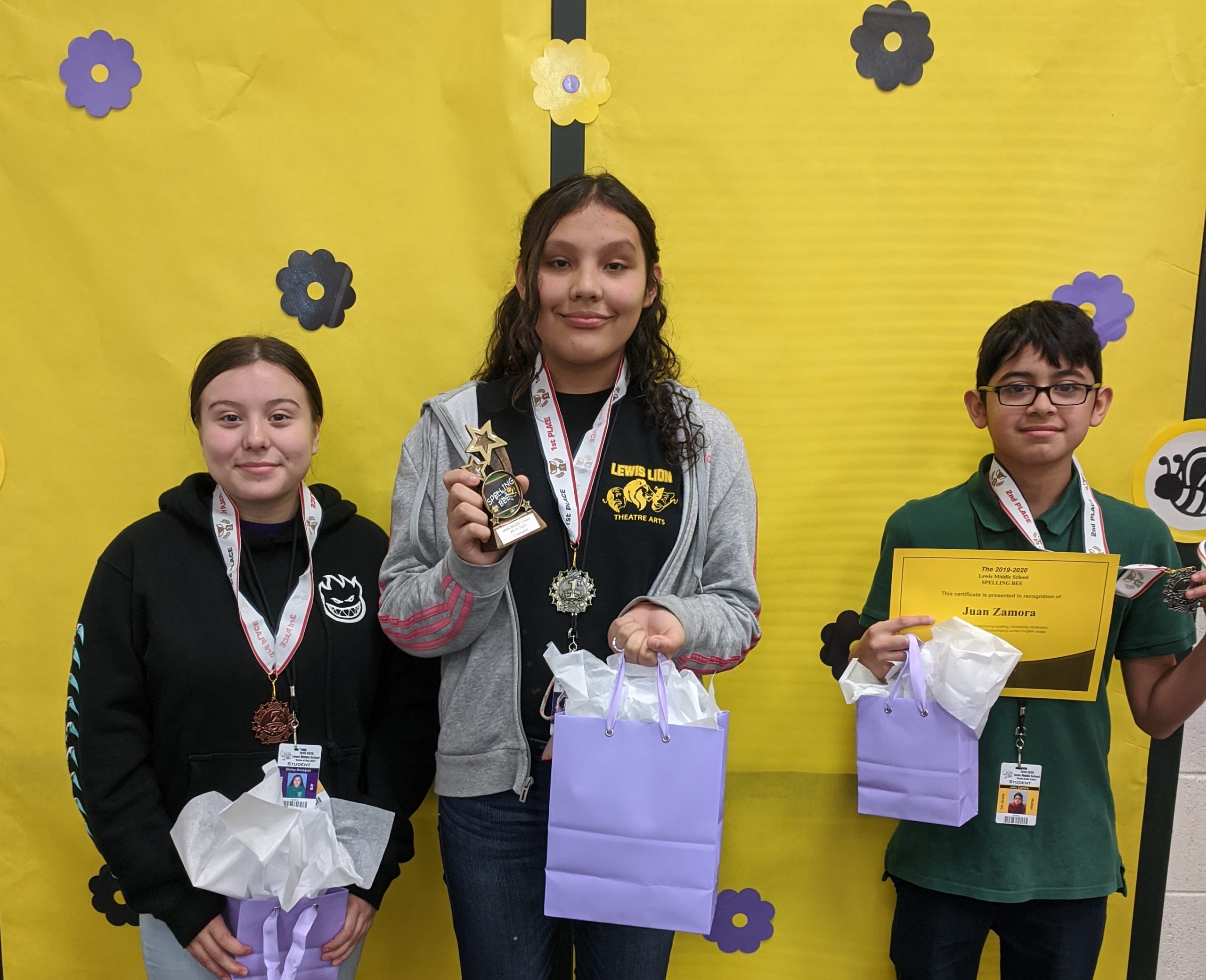 Lewis Spelling Bee Winner – Lewis Middle School